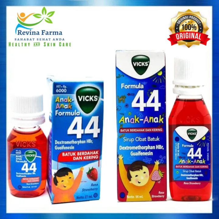 Vicks Formula 44 Anak Obat Batuk untuk anak rasa strawberry 100% produk ...