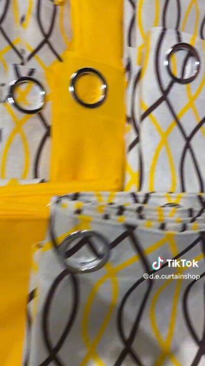 DE Elegant Ring Curtains for Windows Living Room 3in1 Set Draperies 5ft ...