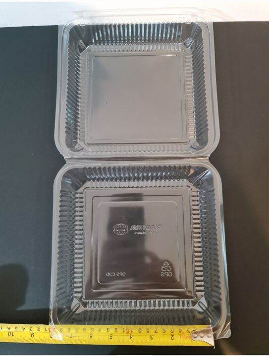 C30 CLEAR HINGED FOOD CONTAINER 8X8X3 INCHES (SOLD BY 10PCS) | Lazada PH