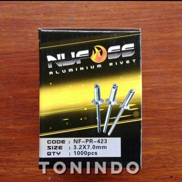 Paku Rivet Kode 423-675 NUFOSS Lengkap Semua Ukuran | Lazada Indonesia