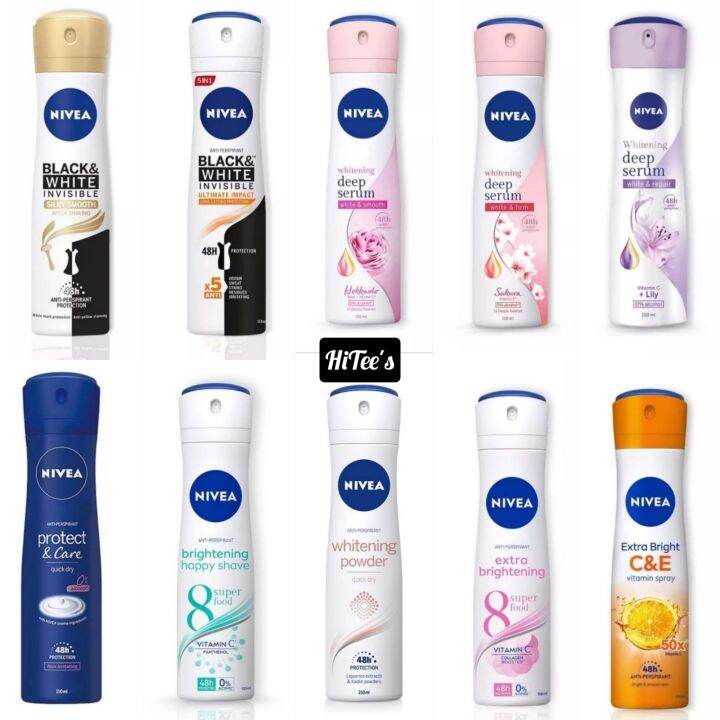 Nivea Women Deodorant Spray 150ml Anti Perspirant Edition | Black ...