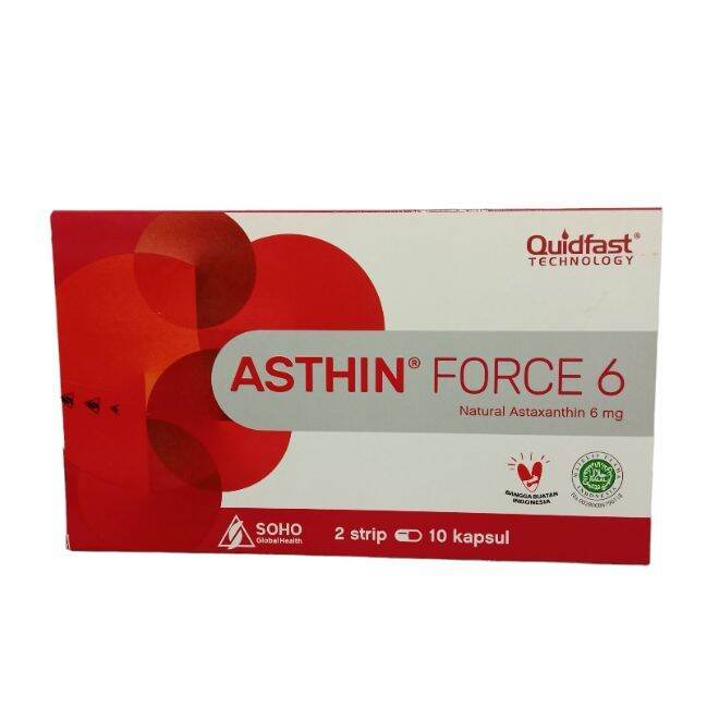 asthin force 6mg box isi 20kapsul original 100% | Lazada Indonesia