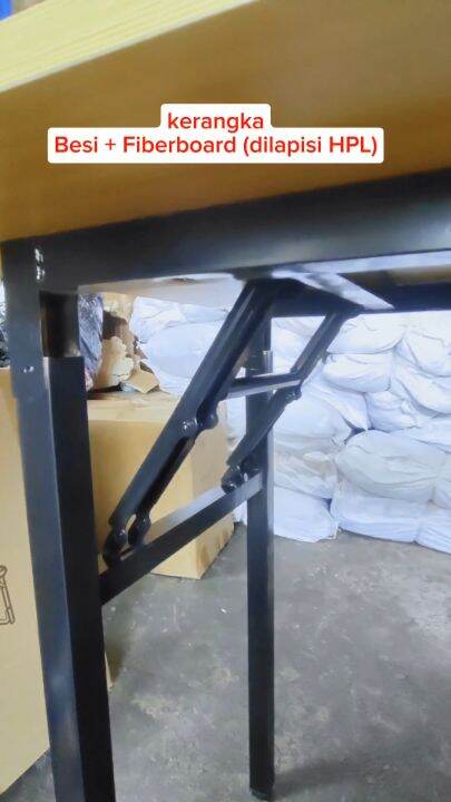 Meja Lipat Kerja Portable Foldable Desk Serbaguna Desain Modern High ...