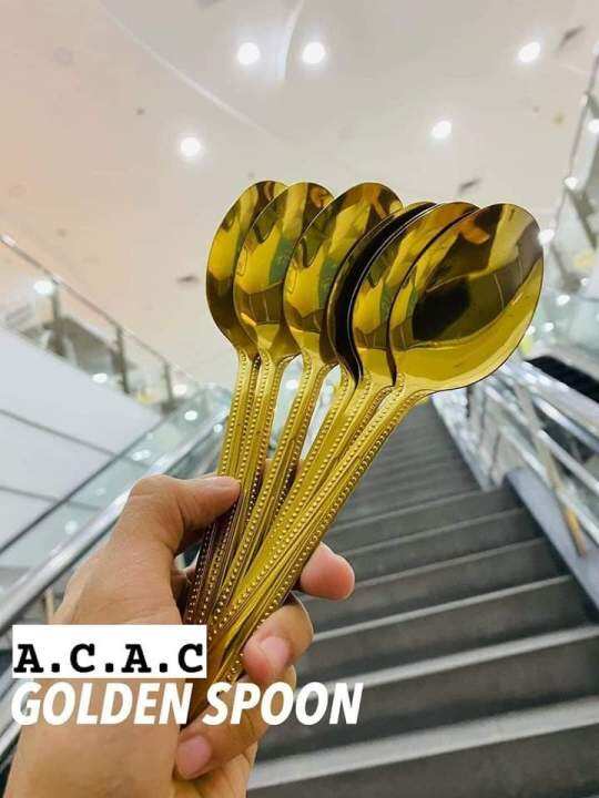 Golden Spoon 12 pcs (1 dozen) | Lazada PH