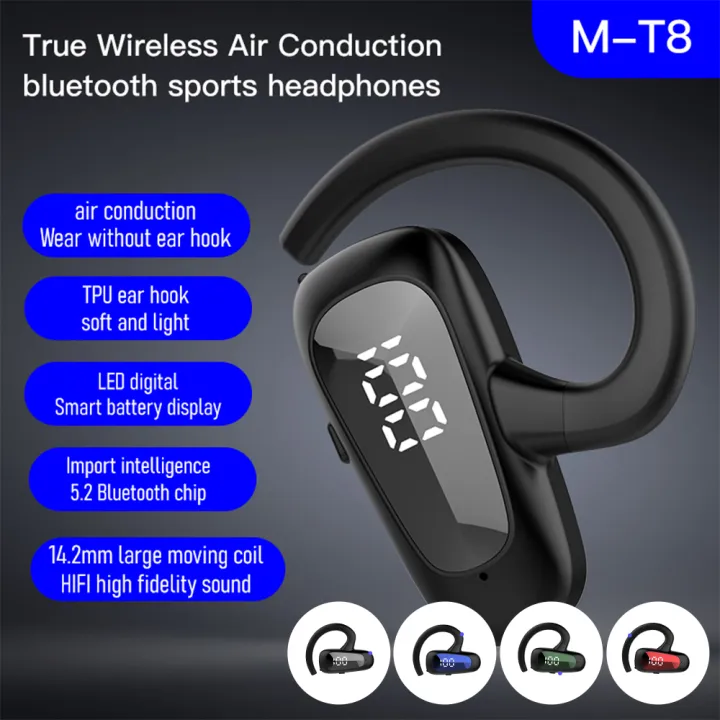 3Tech Mall หูฟังลดเสียงรบกวนไร้สาย Smart Air Conduction ชุดหูฟังดิจิตอล ...