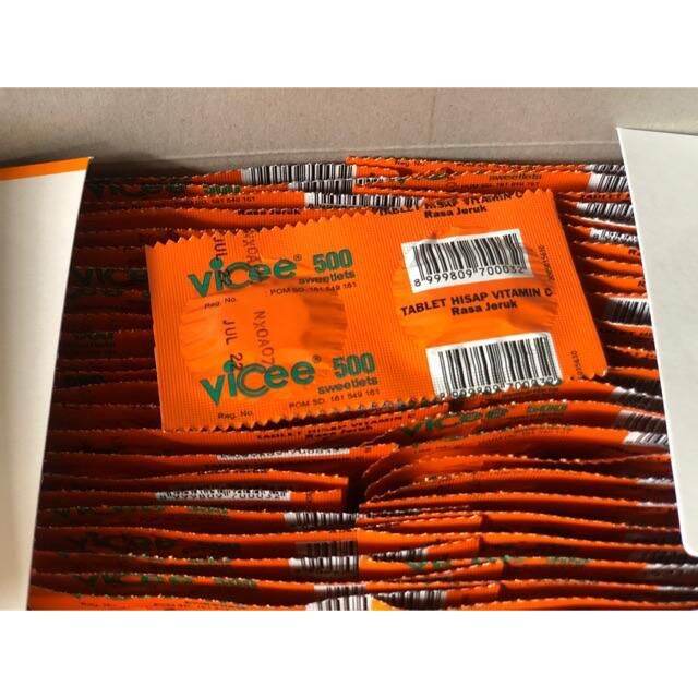 VICEE ORANGE 500MG PER BOX 20 TABLET HISAP VITAMIN C UNTUK DAYA TAHAN ...