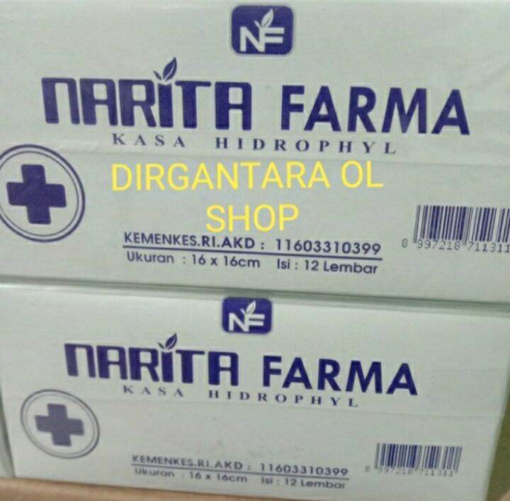 Kasa Steril 16x16 isi 12pcs Narita / kasa / Kasa steril | Lazada Indonesia