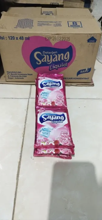 Deterjen sayang liquid kemasan 12*48ml | Lazada Indonesia