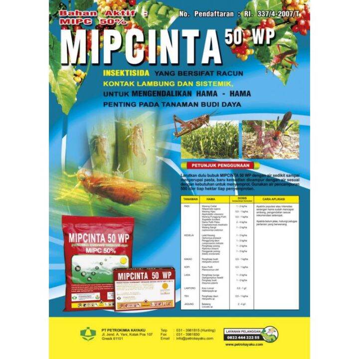 INSEKTISIDA MIPCINTA 100 GRAM | Lazada Indonesia
