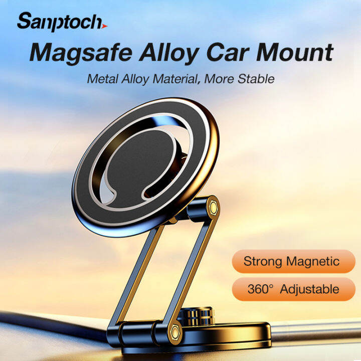 Sanptoch For Magsafe Metal Alloy Car Mount Dashboard Phone Holder For ...
