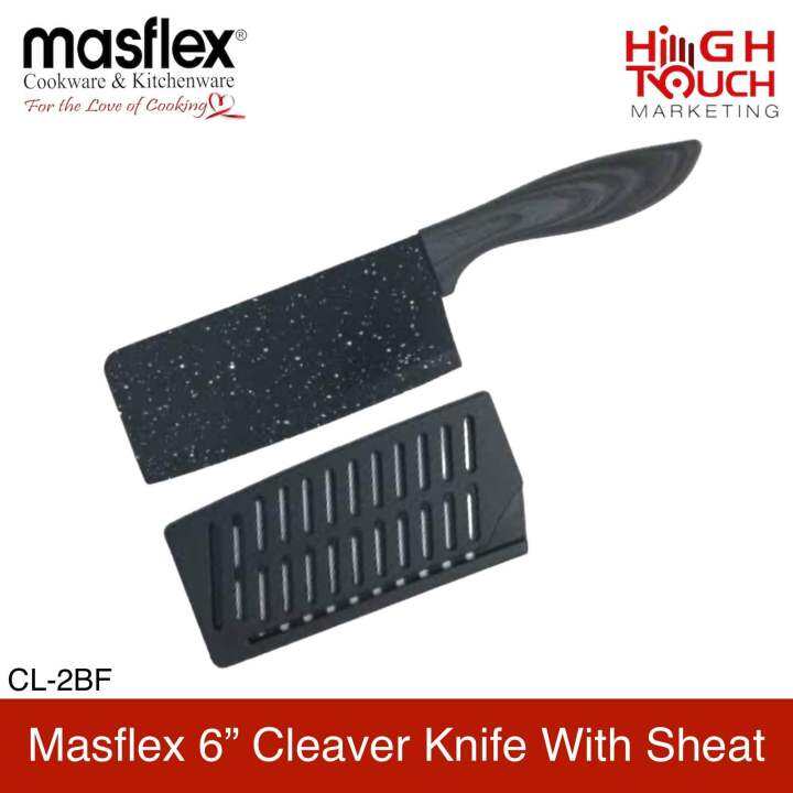Masflex Stainless Steel Ceramic Coating Cleaver Knife With Sheat ...