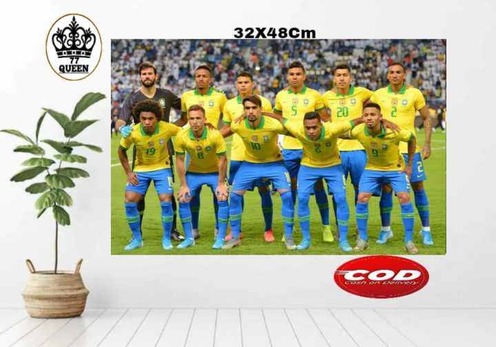 POSTER TEMA TIMNAS BRAZIL/POSTER DINDING TIMNAS BRAZIL/POSTER TIMNAS ...
