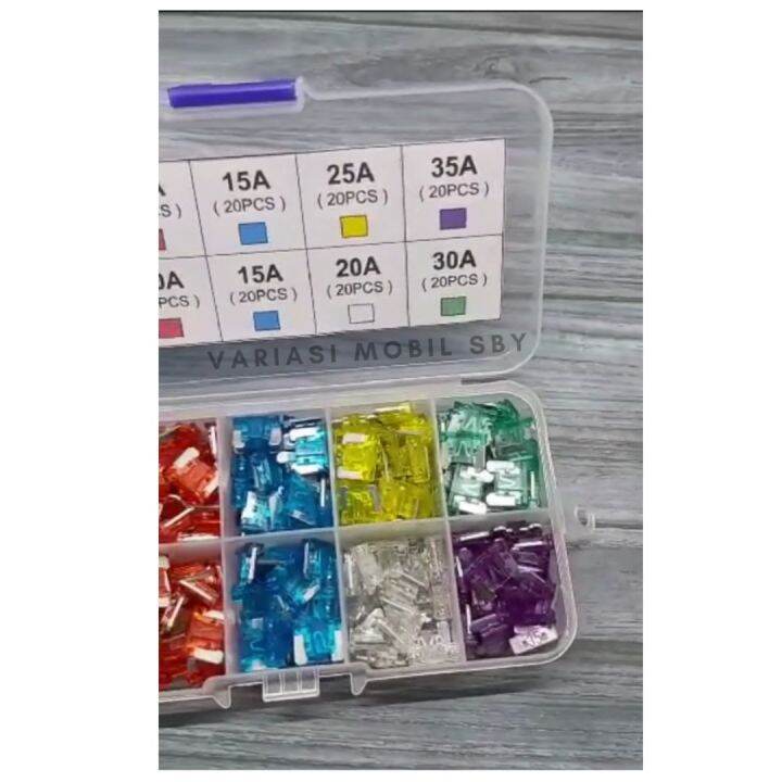 (200PCS) Sekring Tancap Kecil mini - Fuse Sikring Motor Tancap Mini dan ...