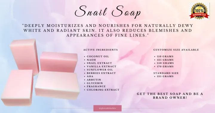 Snail Whitening Soap 135 grams | Lazada PH