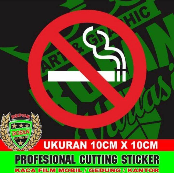 Cutting sticker no smoking | Lazada Indonesia
