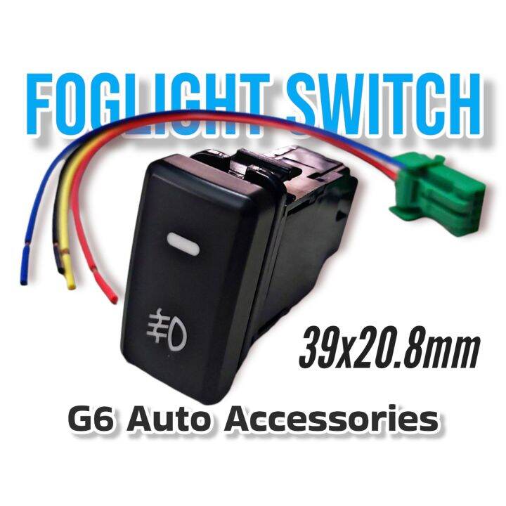 Foglight Switch (39 x 20.8mm) Button Fog Light Dashboard with LED ...