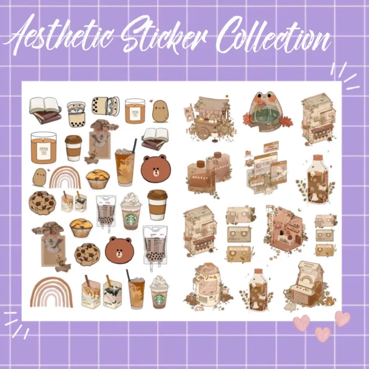 Aesthetic Sticker Collection Sticker Pack (Die-cut) | Lazada PH