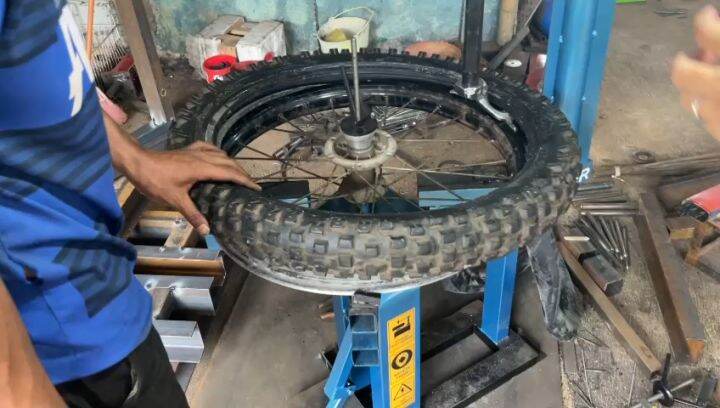 Alat Buka pasang ban motor dan mobil manual tre changer | Lazada Indonesia