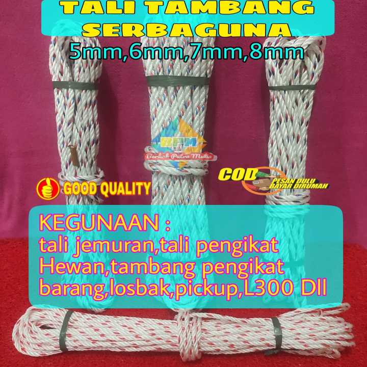 TALI TAMBANG JEMURAN,TALI TAMBANG PENGIKAT BARANG TRUCK,CONTAINER,HEWAN ...