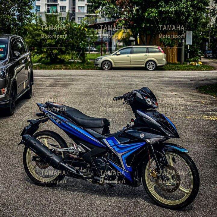 Yamaha Y15 Y15zr Body Cover Stripe Sticker Jupiter blue Reflective ...