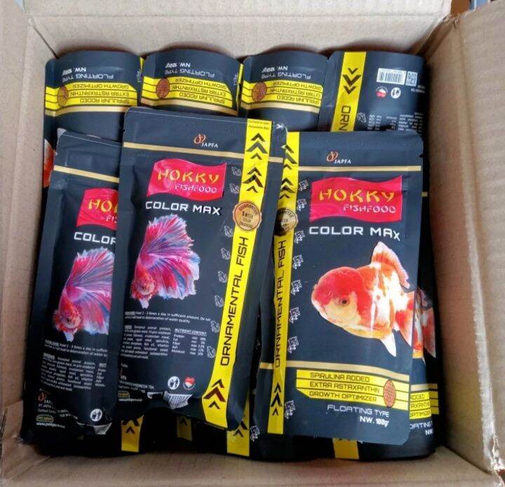 pakan ikan fish food Hokky colour max 100 gram | Lazada Indonesia
