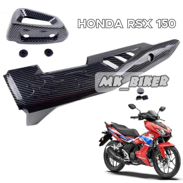 Honda RSX150 RS150 V3 Exhaimust Cover Carbon End Cap RSC Carbon Muffler ...