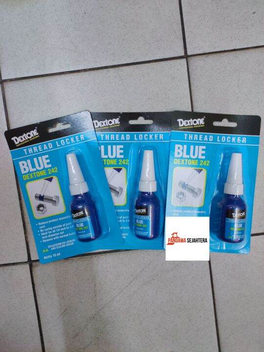 Dextone Blue Thread Locker 242 / Dextone Lem Baut 242 | Lazada Indonesia