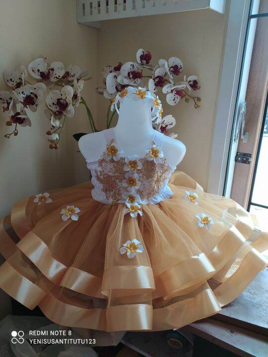 dress tutu atau gaun tutu hias cornely dan bunga cantik | Lazada Indonesia