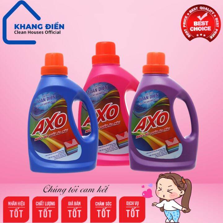 Nước tẩy quần áo màu AXO 800ml - CAM KẾT CHÍNH HÃNG | Lazada.vn