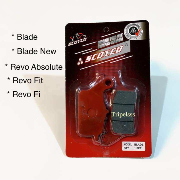 Dispad Kampas Rem Cakram Depan Blade New/ Revo Absolute/ Revo Fi/ Revo ...