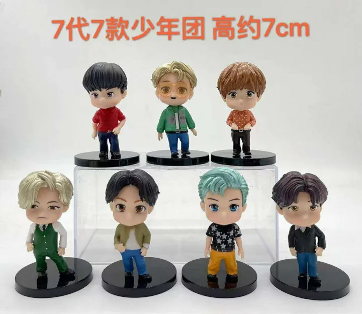 tstoys korean kpop bts mini figure set of 7 | Lazada PH