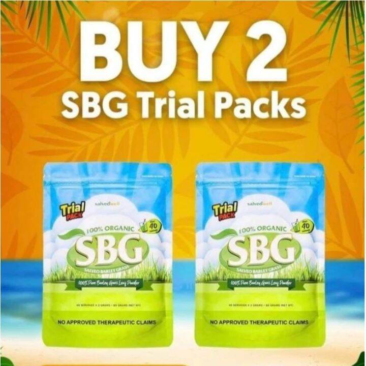 BUY 2 Salveo Barley Grass SBG in Trial Pack 80g | Lazada PH