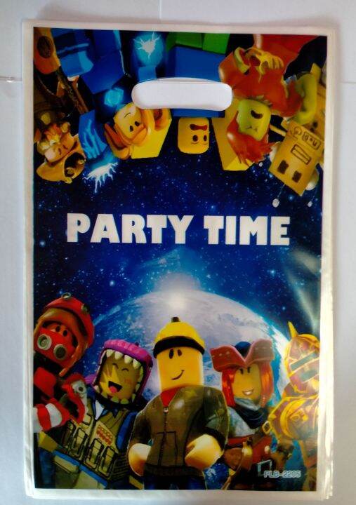 10 pieces plastic gift lootbag 17cm.x 25cm/ Theme Party Lootbag ...