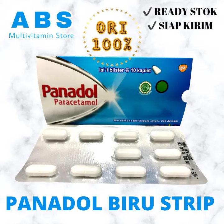 Panadol biru strip isi 10 kaplet | Lazada Indonesia