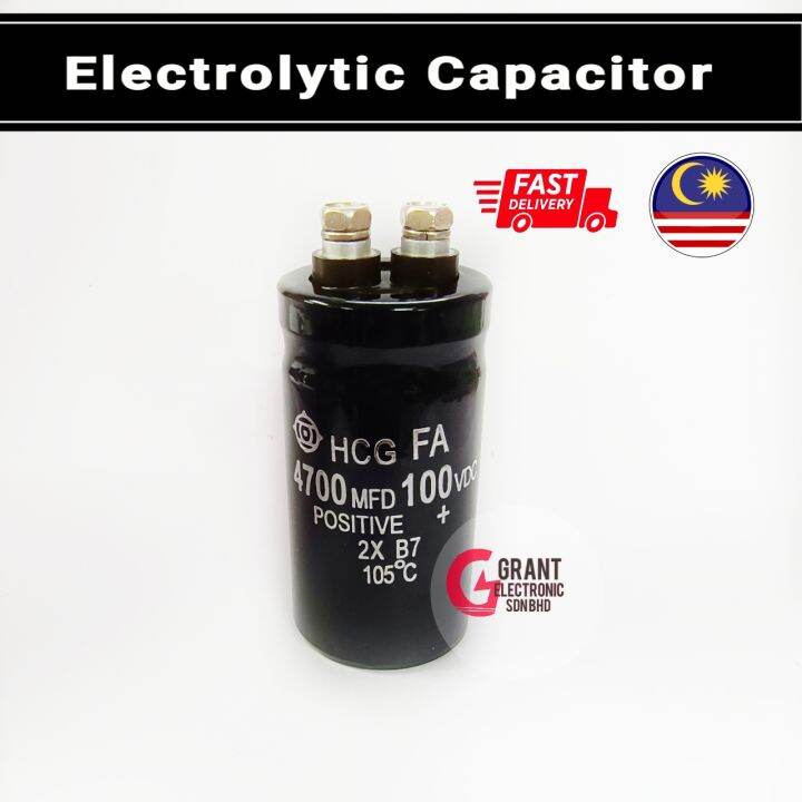 Electrolytic Capacitor 4700uf 100v 105°C Ecap Condenser | Lazada