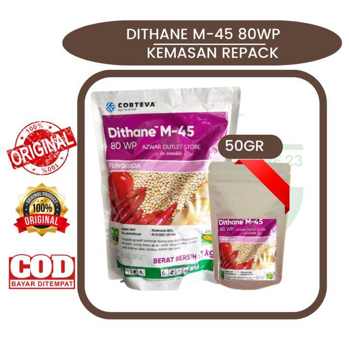 FUNGISIDA DITHANE M-45 80WP REPACK 50 GRAM ORIGINAL | Lazada Indonesia