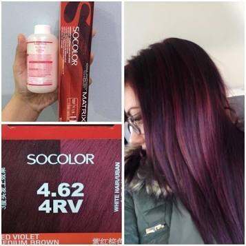 Cat Rambut Matrix Socolor 4.62 4RV Red Violet Medium Brown 90ml ...