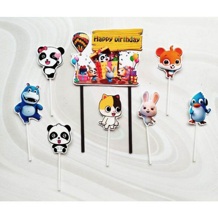 topper toper hiasan kue cake nasi tumpeng puding ulang tahun happy ...