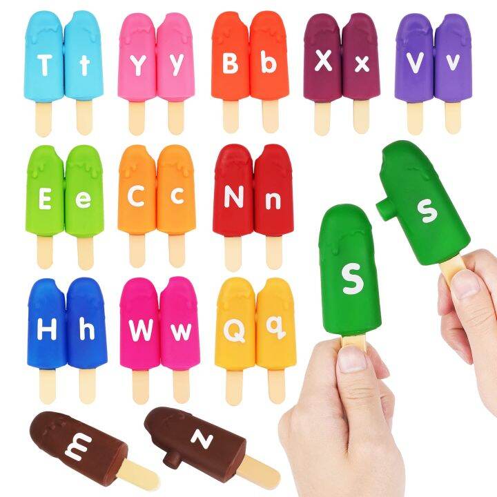 Toddler Letter Matching Learning Toys,26 Double-sided ABC letter ...