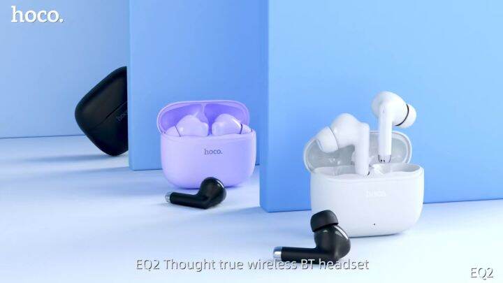 Hoco EQ2 True Wireless หูฟังบลูทูธ 5.3 หูฟังแบบไร้สาย TWS พร้อมเคสชาร์จ ...