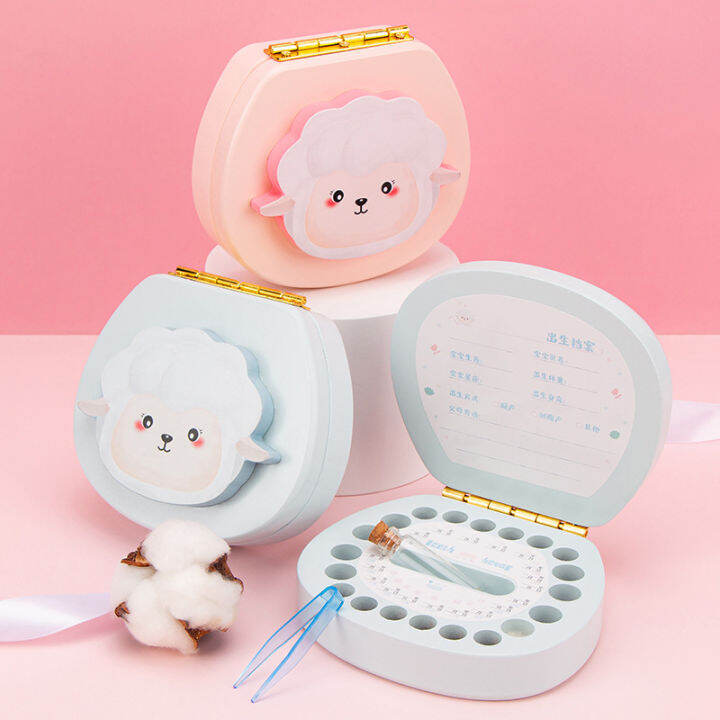 Milk Teeth Memorial Box Baby Girl Growing Permanent Teeth Save Storage ...