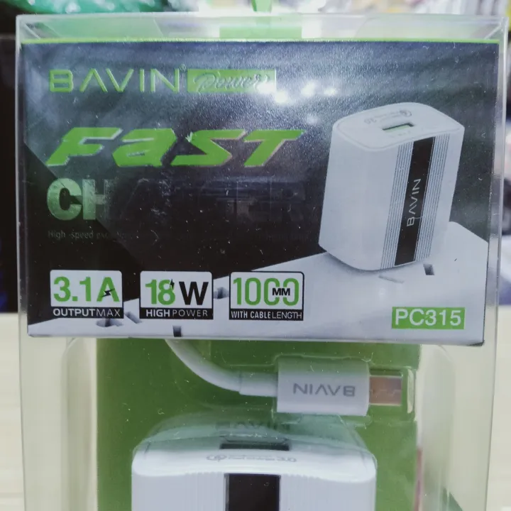 original fast charger bavin white only | Lazada PH