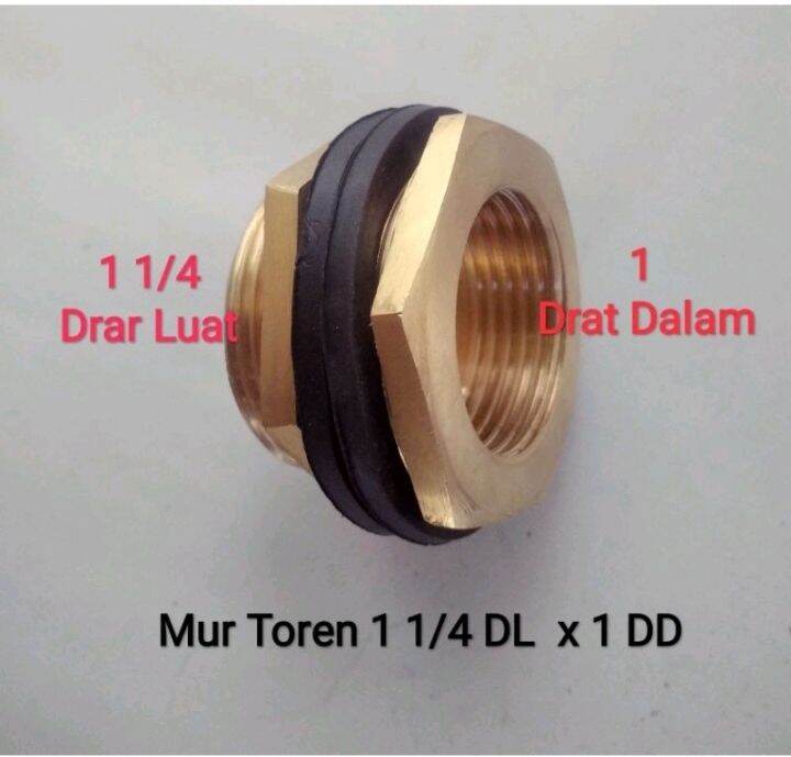 mur toren - mur tandon (water tank), dobel sok drat luar 1 1/4 x 1 drat dalam | Lazada Indonesia