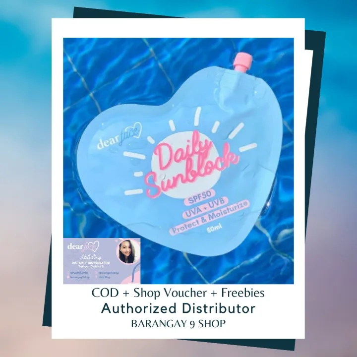(COD) Dear Face DAILY SUNBLOCK with freebies | Lazada PH