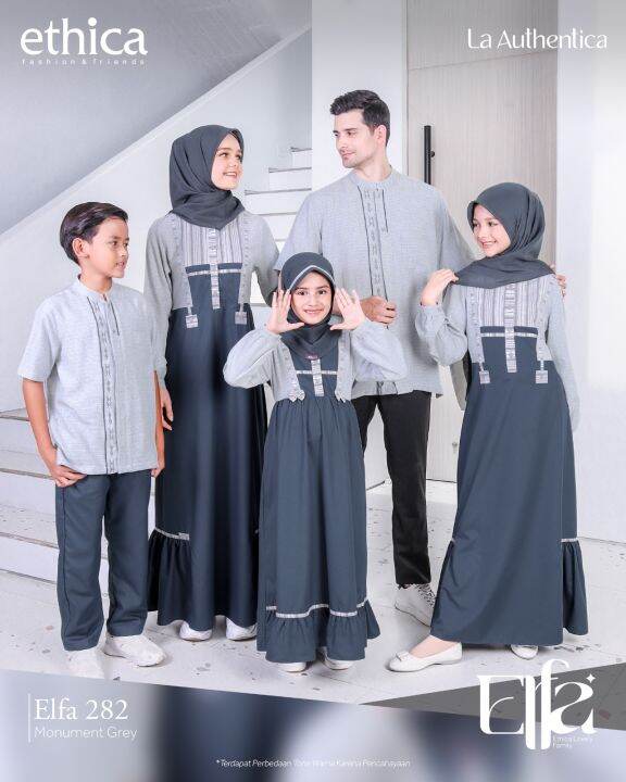MUSLIM SARIMBIT ETICHA - MONUMENT GREY - TERBARU - BY KEKE | Lazada ...