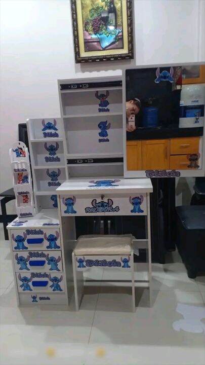 stitch vanity mirror drawer | Lazada PH