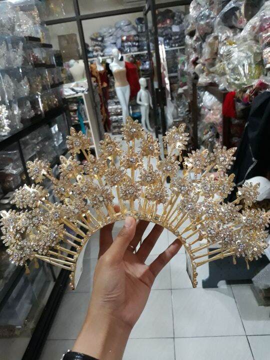 Mahkota Bando ss4 cemara emas dan chiki | Lazada Indonesia