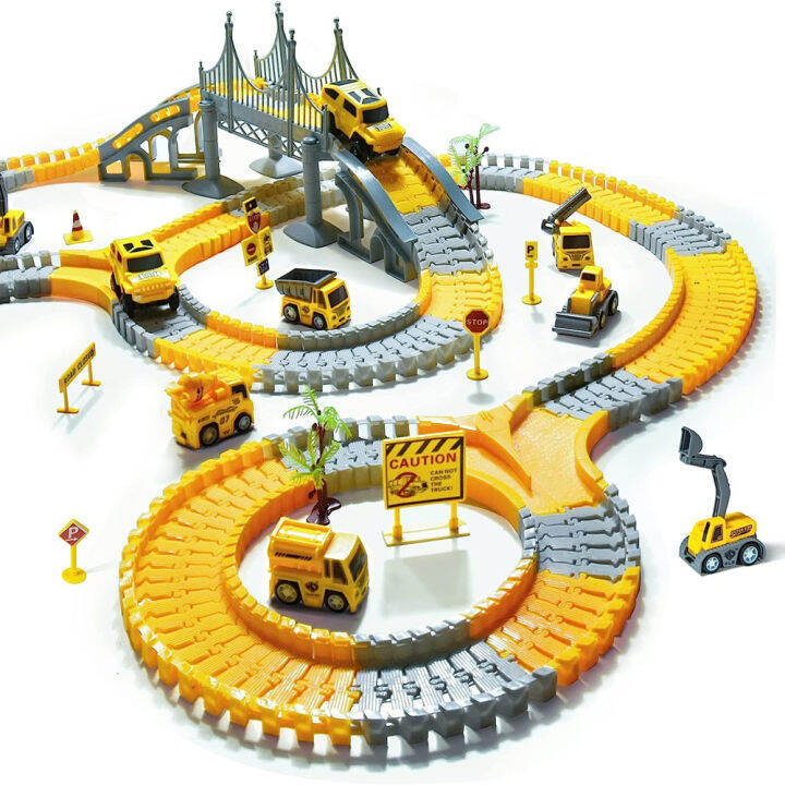 Track racing toys, Engineering series, Electric Car track toys, Car ...