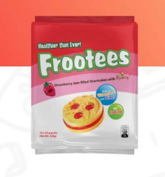 Rebisco Frootees Strawberry Cookie Sandwich-32gx10 | Lazada PH