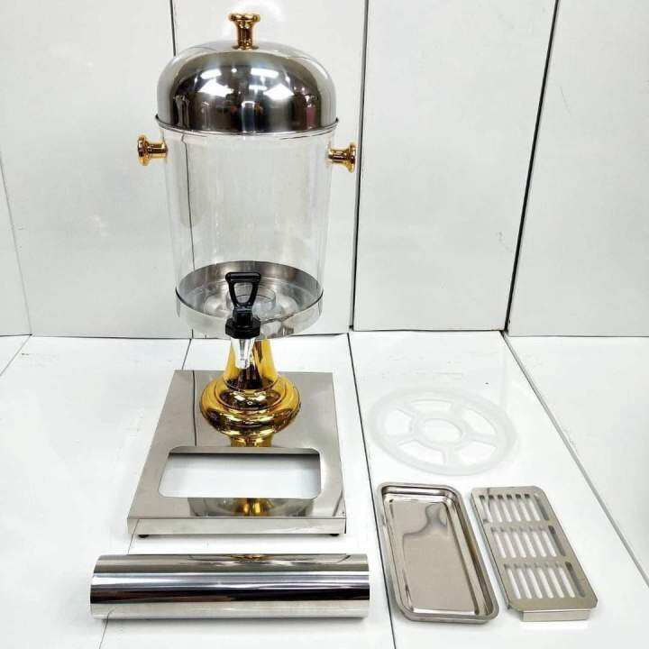 acrylic juice dispenser with gold lining stand | Lazada PH